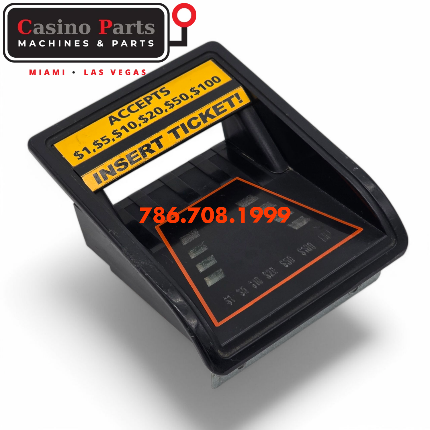 Used KONAMI JCM Bill Validator Door Bezel