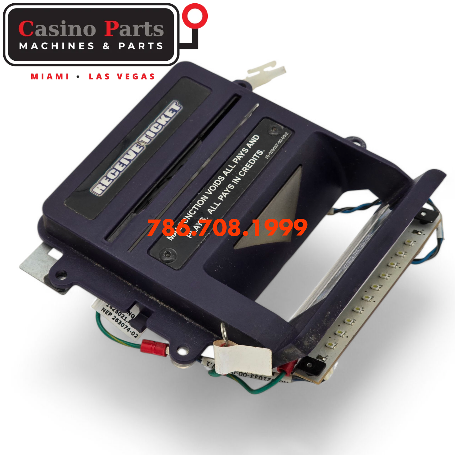 WMS Bill Validator Bezel